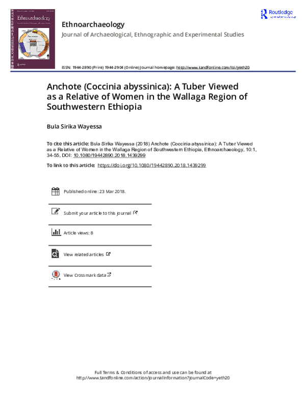 (PDF) Ethnoarchaeology Journal of Archaeological, Ethnographic and ...