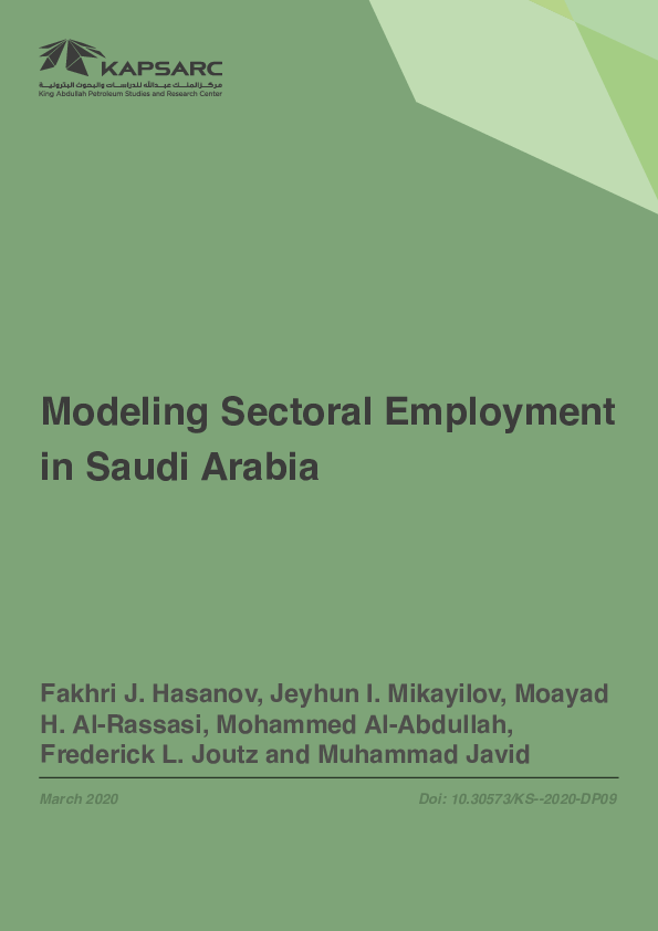 (PDF) Modeling Sectoral Employment in Saudi Arabia
