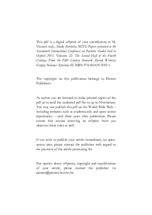 (PDF) Theodoret of Cyrrhus: The Main Source of Pseudo-Dionysius ...