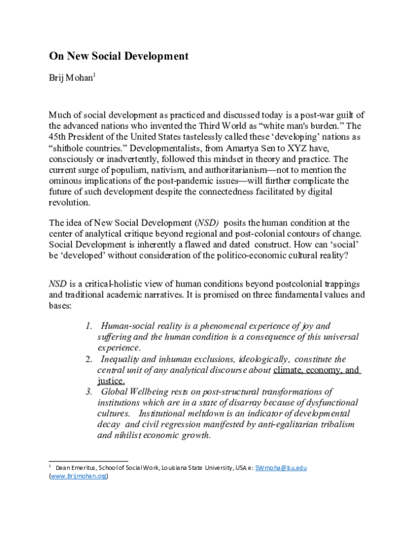 (DOC) On New Social Development