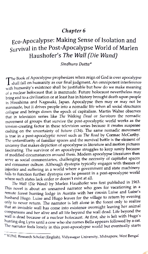 (PDF) Eco-Apocalypse: Making Sense of Isolation and Survival in the ...
