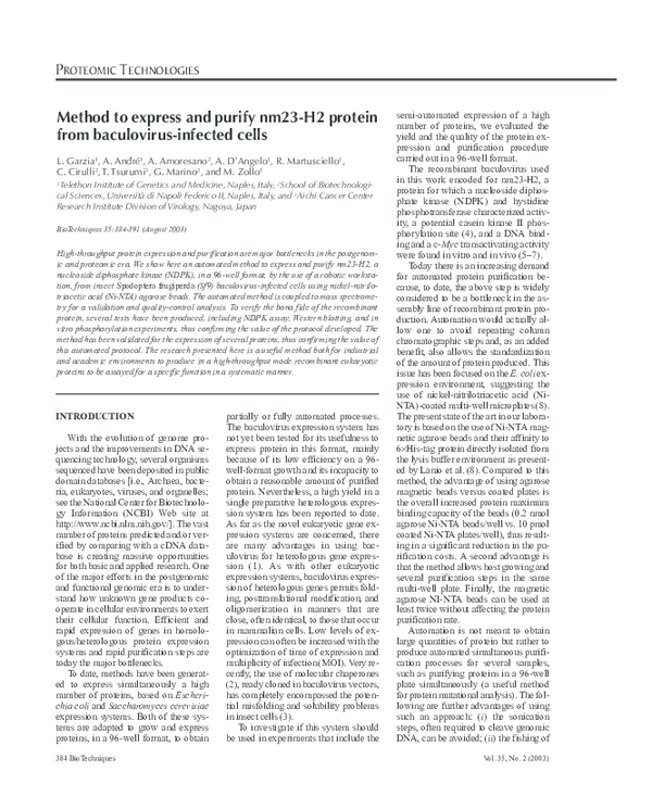(PDF) Method to express and purify nm23-H2 protein from baculovirus ...