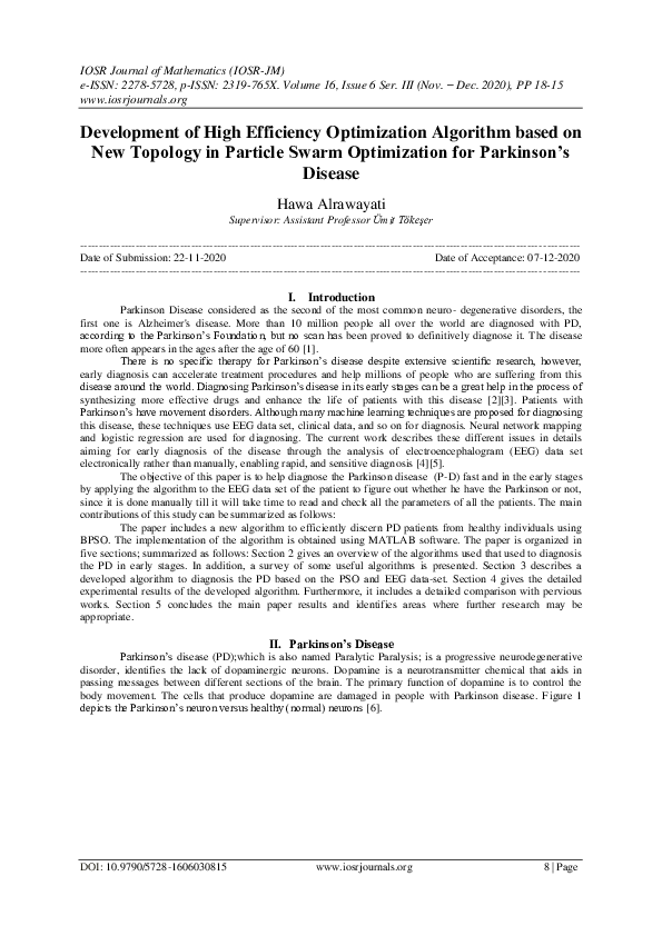 (PDF) Development of High Efficiency Optimization Algorithm based on ...