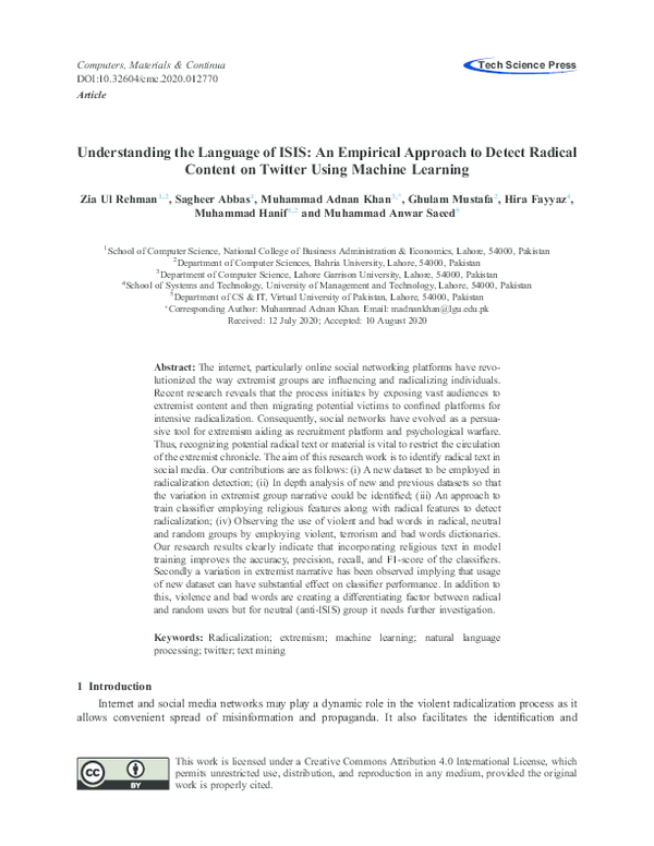 (PDF) Understanding the Language of ISIS: An Empirical Approach to ...