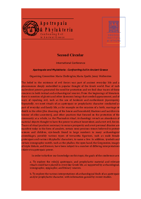 (DOC) Female Tragic Choral Apotropaic Songs in the Context of Domestic ...