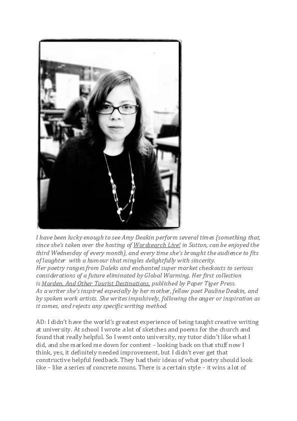 (PDF) Interview with Amy Deakin