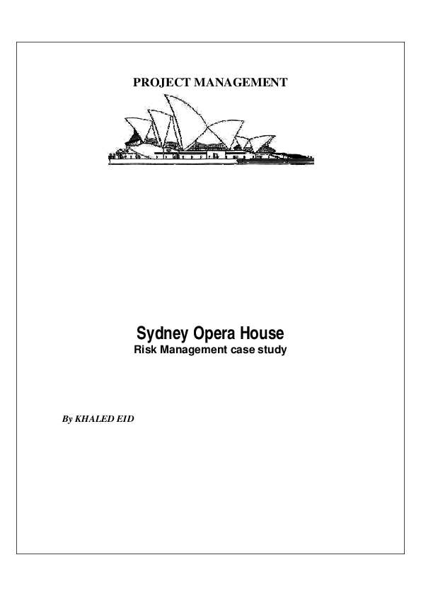 (PDF) Sydney Opera House Risk Management case study
