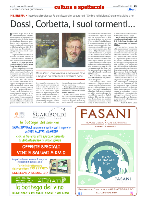(PDF) Dossi, Corbetta, i suoi tormenti... Intervista a Paolo Mazzarello