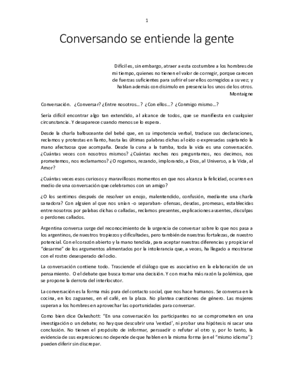 (PDF) Conversando se entiende la gente