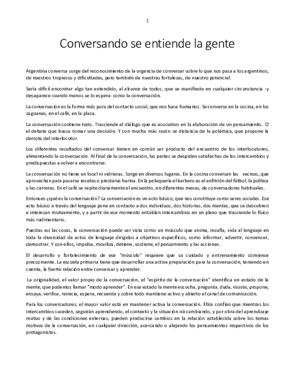 (PDF) Conversando se entiende la gente