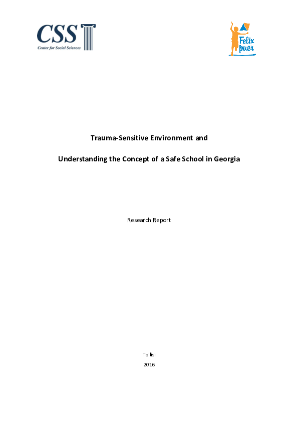 (PDF) Trauma-Sensitive Environment and Understanding the Concept of a ...