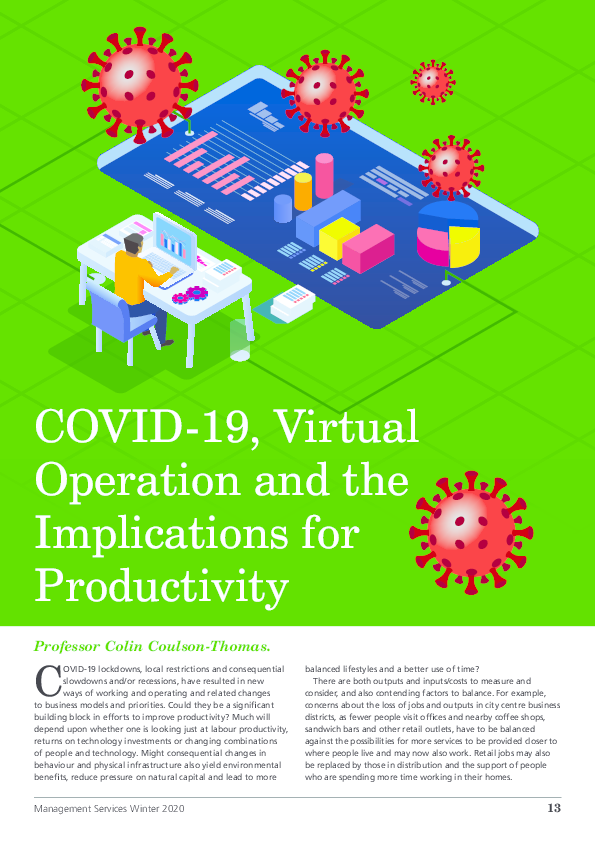 (PDF) COVID-19, Virtual Operation and the Implications for Productivity