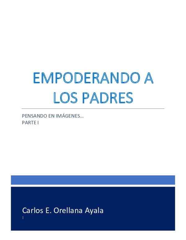 (PDF) EMPODERANDO A LOS PADRES I PARTE