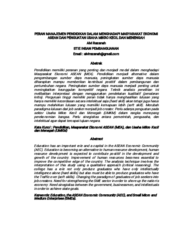 (PDF) Artikel peran manajemen pendidikan dalam menghad dikonversi (PDF) Artikel peran manajemen pendidikan dalam menghad dikonversi