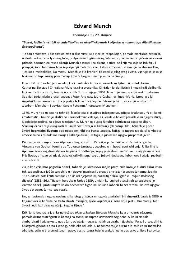 (DOC) Edvard Munch