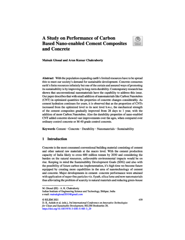 (PDF) A Performance Analysis Study for Nano-enabled Cement Composites ...