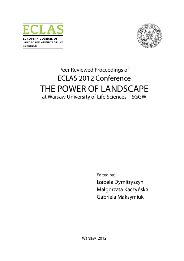 (PDF) The share of people in urban landscape design; Comparison of ...