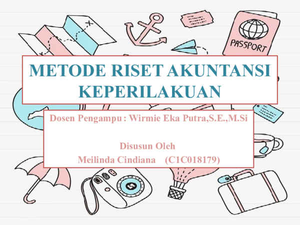 (PPT) METODE RISET AKUNTANSI KEPERILAKUAN