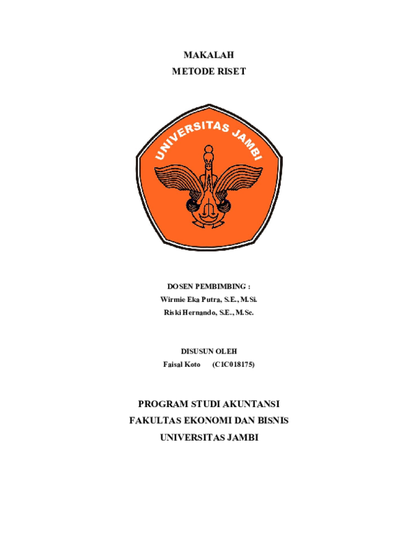 (DOC) MAKALAH metode riset