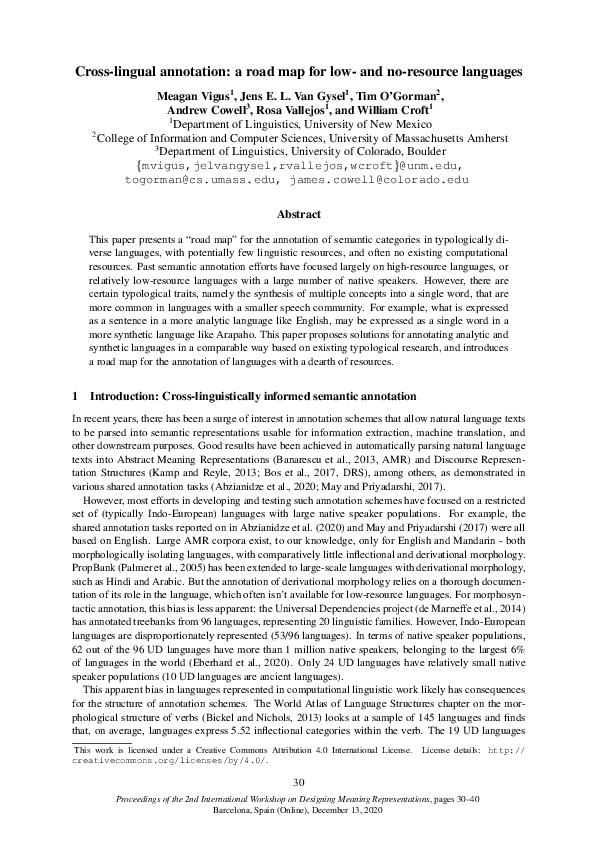 (PDF) Cross-lingual annotation: a road map for low-and no-resource languages