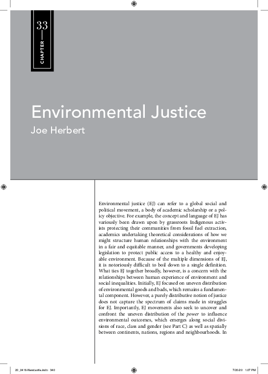 (PDF) Environmental Justice
