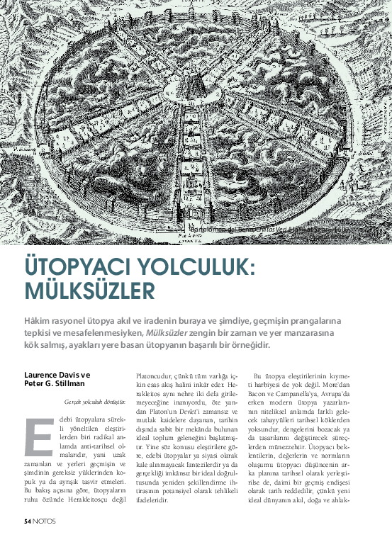 (PDF) Laurence Davis ve Peter G. Stillman - Ütopyacı Yolculuk ...