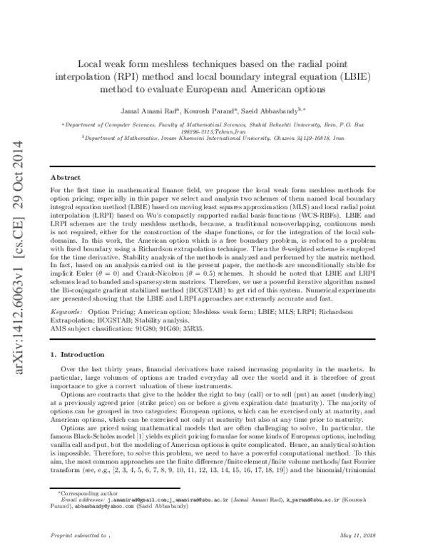 Pdf Local Weak Form Meshless Techniques Based On The Radial Point Interpolation Rpi Method