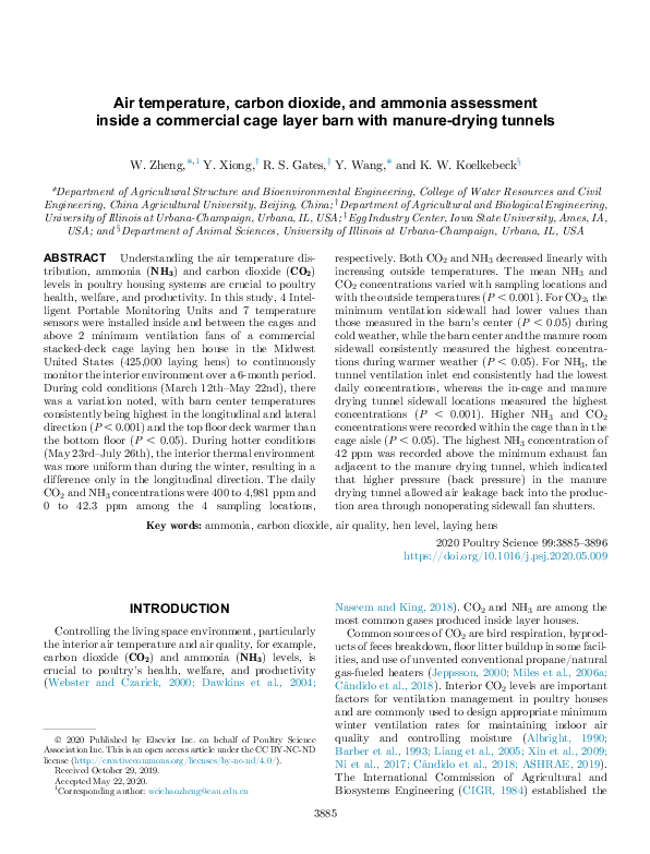 (PDF) Air temperature, carbon dioxide, and ammonia assessment inside a ...