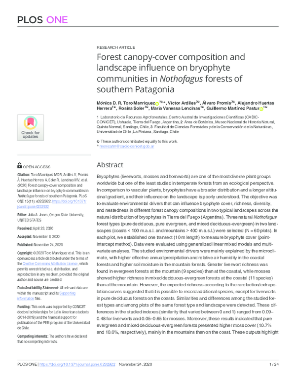 (PDF) Forest canopy-cover composition and landscape influence on ...