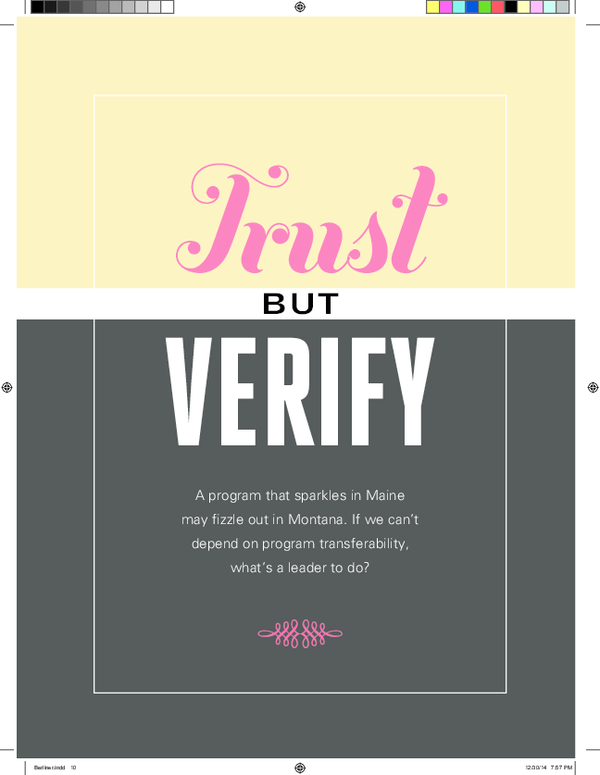 (PDF) Trust but verify
