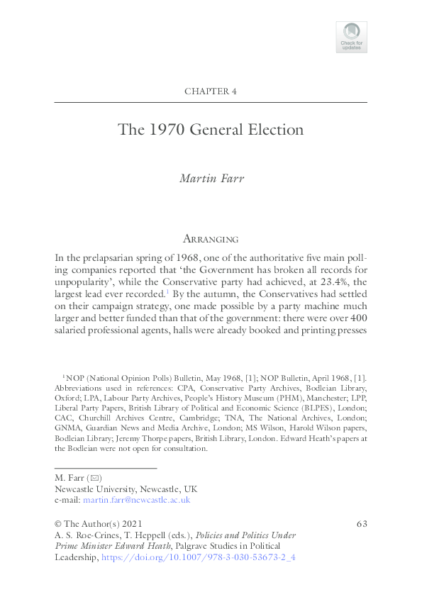 (PDF) The 1970 General Election