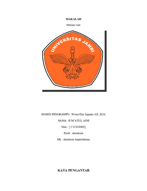 MAKALAH Metode riset