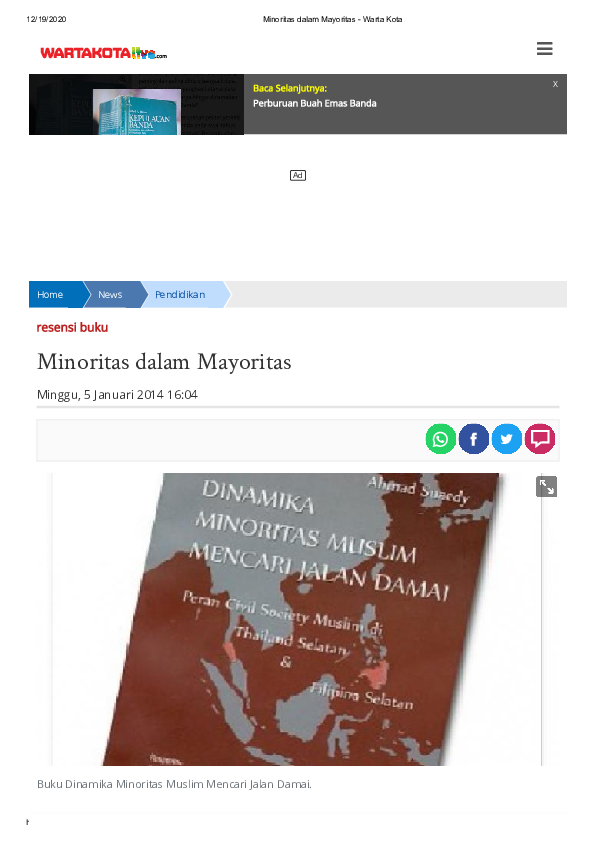 (PDF) BOOK REVIEW-MINORITAS DALAM MAYORITAS; RESENSI BUKU DINAMIKA ...
