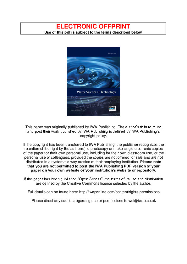 (PDF) Good modelling practice in applying computational fluid dynamics for WWTP modelling