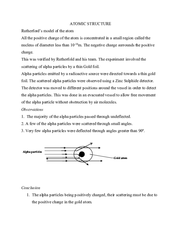 (PDF) ATOMIC STRUCTURE