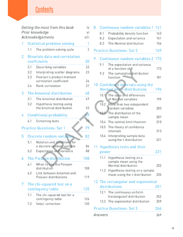 (PDF) AQA A Level Further Mathematics Statistics sample chapters