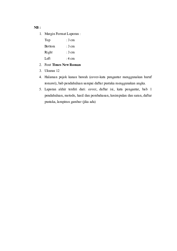(DOC) Format Laporan Resmi 1