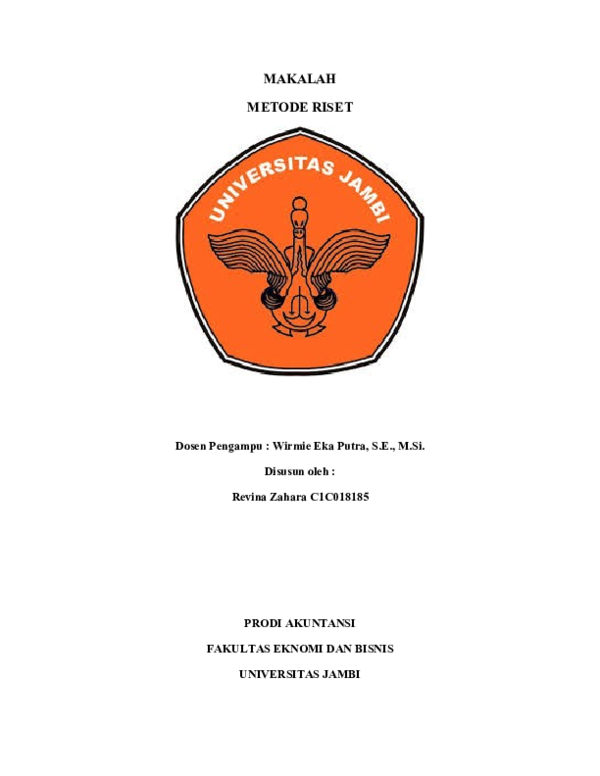(DOC) MAKALAH METODE RISET