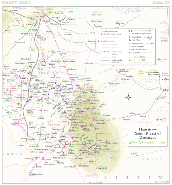 (PDF) Syria draft historical atlas, sheet 02 Hauran—from Damascus south ...