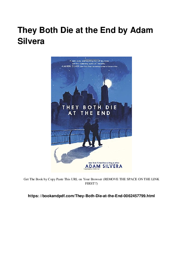 (PDF) They Both Die At The End by Adam Silvera