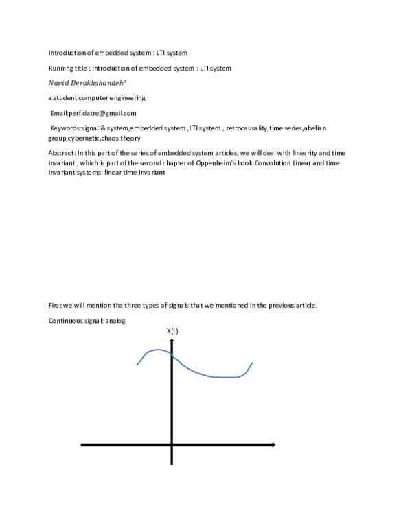 (PDF) LTI Systems in Embedded Systems Chapter 2