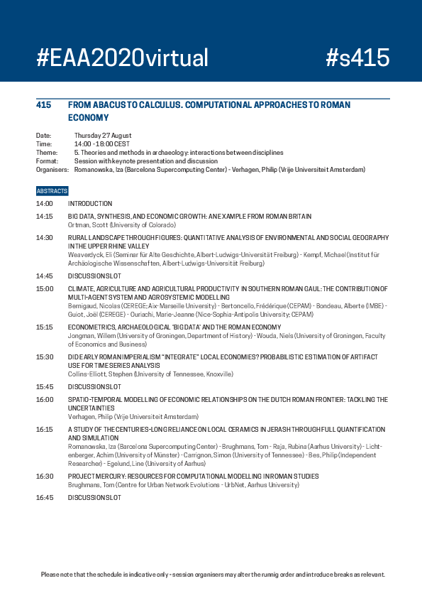 (PDF) Virtual Meeting EAA 2020 : Climate and agricultural productivity ...