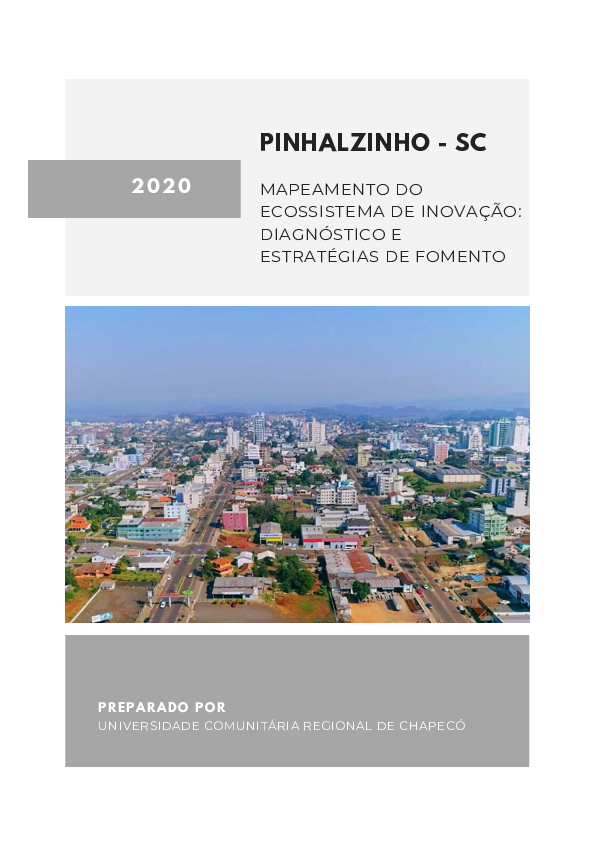 (PDF) PINHALZINHO/SC Mapeamento do Ecossistema de Inovação: Diagnóstico ...