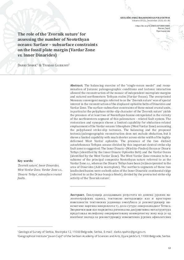(PDF) The role of the 'Zvornik suture' for assessing the number of ...