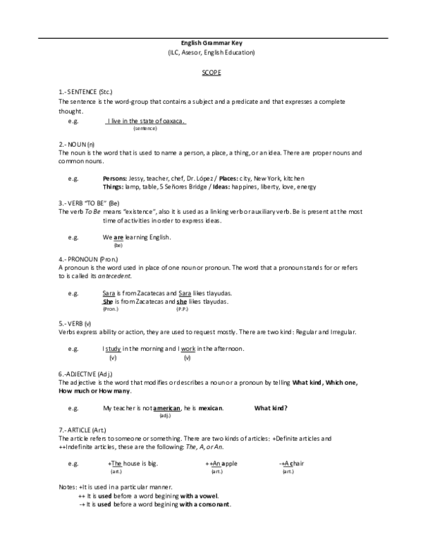 (PDF) English Grammar-KEY | Saulo O R L A N D O Santos - Academia.edu