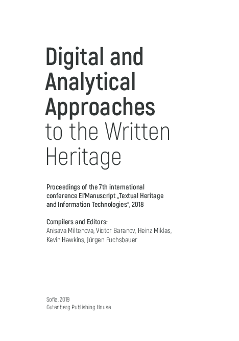 (PDF) The Five Ws of the Old Church Slavonic Codex Zographensis: Recent ...