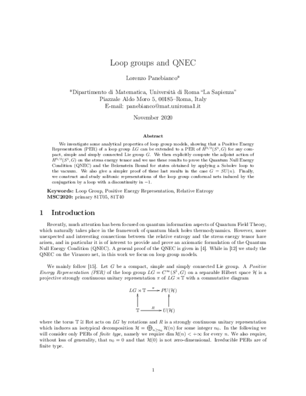 (PDF) Loop groups and QNEC