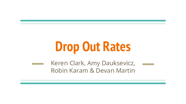 (PDF) Drop Out Rates