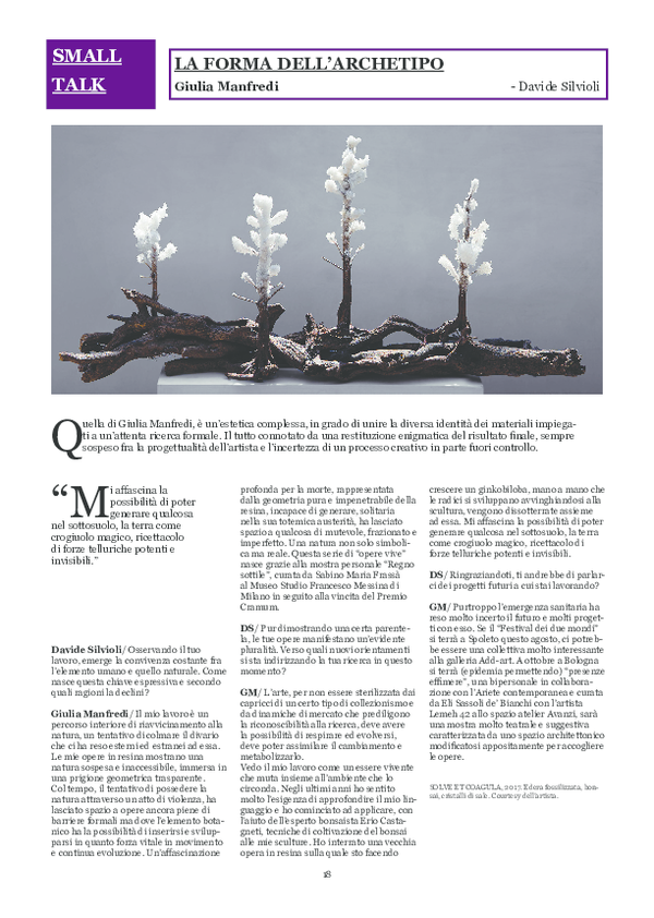 (PDF) La forma dell'archetipo: Giulia Manfredi