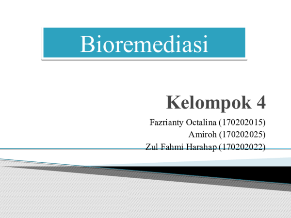 (PPT) Bioremediasi
